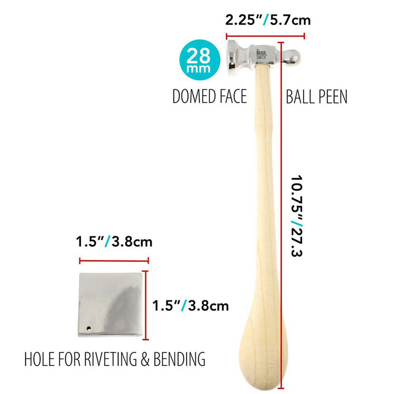 Hammer Chasing 28mm 4OZ with Bench Block | Regal Ltd.