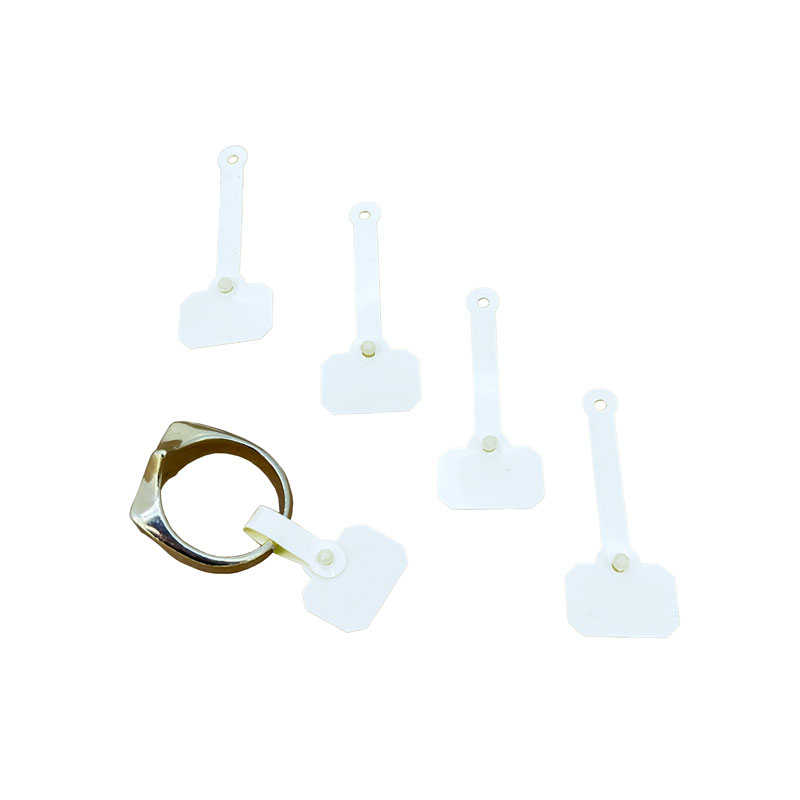 Ring Tag Single End Rectangle White | Regal Ltd.
